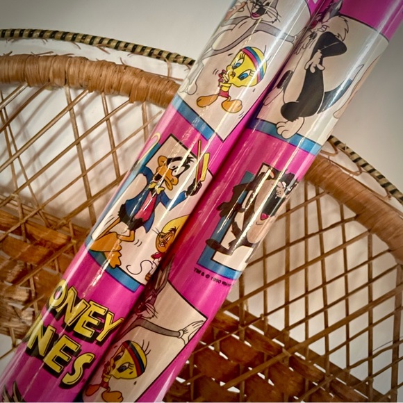 Warner Bros. | Party Supplies | 2 Rolls Vintage Pink Looney Tunes Bugs ...